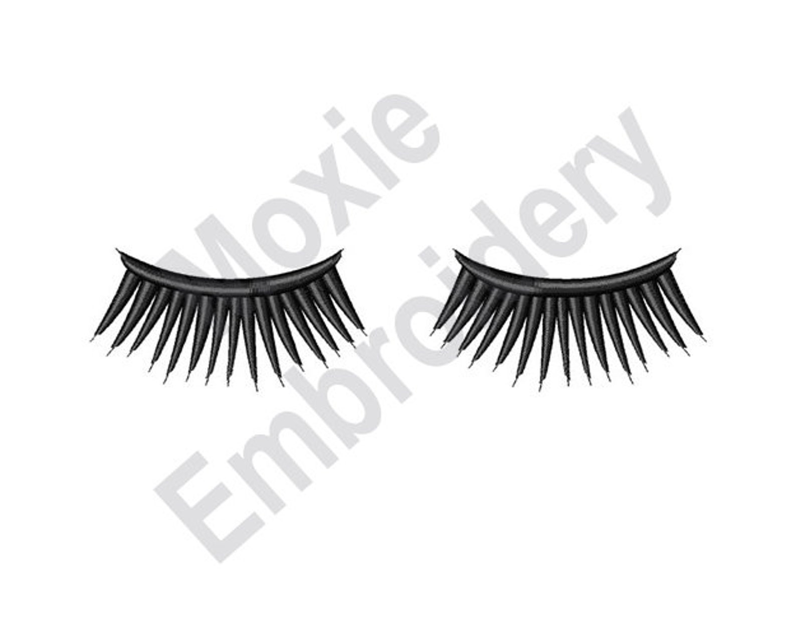 Eyelashes Machine Embroidery Design Lash Embroidery - Etsy