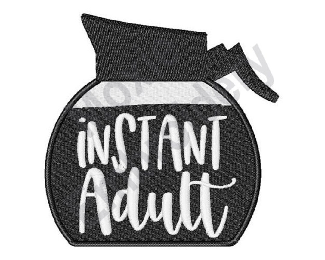 Instant Adult - Machine Embroidery Design, Coffee Pot Embroidery ...