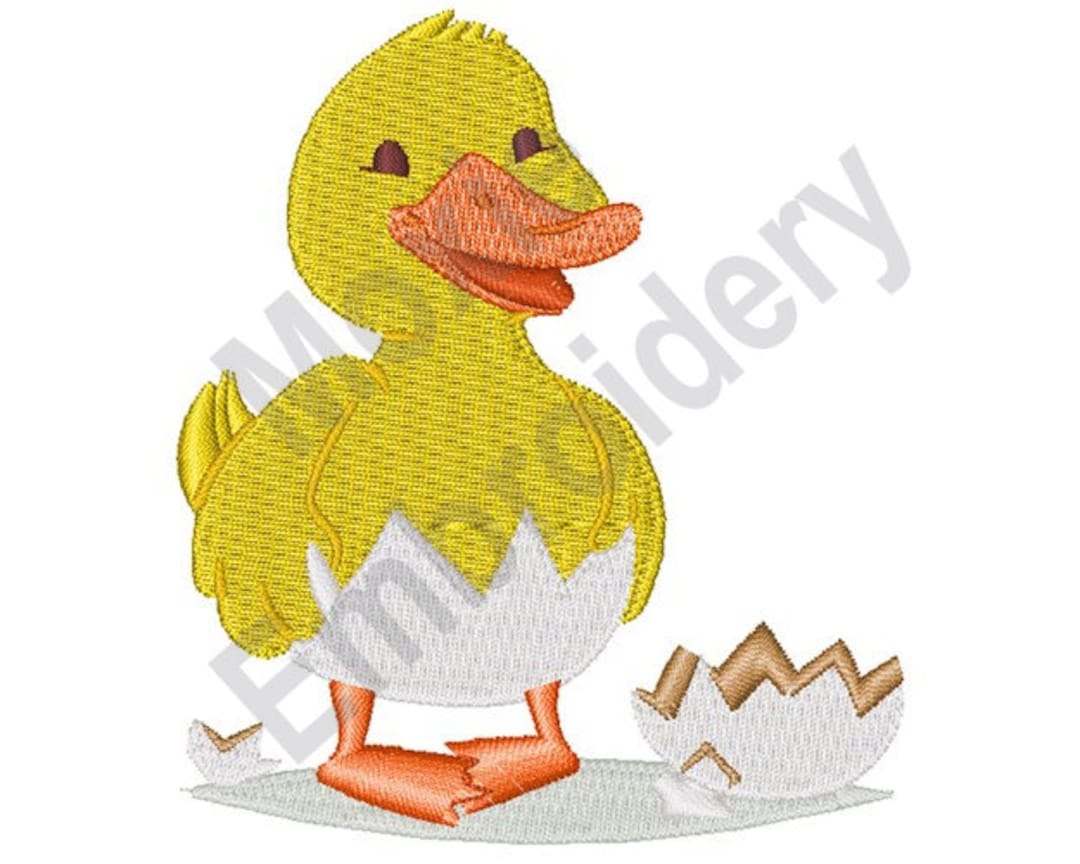 Baby Duck - Machine Embroidery Design, Duck Eggshell Embroidery Pattern ...