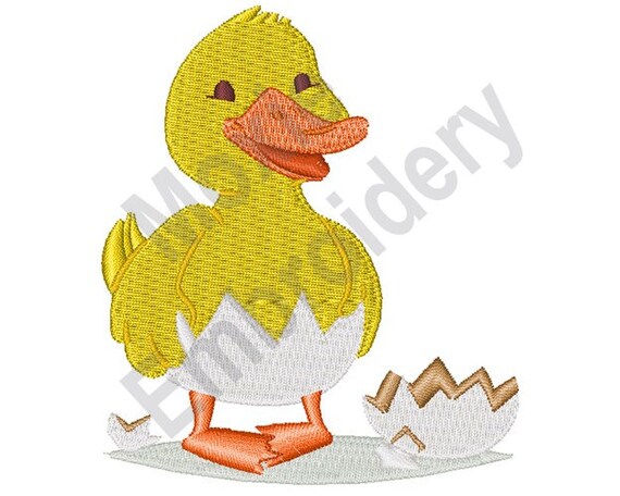 Baby Duck Machine Embroidery Design Duck Eggshell - Etsy