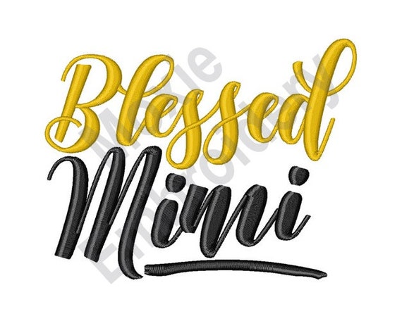 Blessed Mimi Machine Embroidery Design Blessed Grandma - Etsy