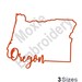 Oregon State Map - Machine Embroidery Design, Oregon Map Outline ...