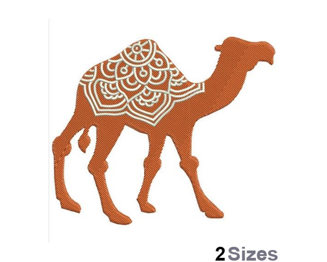 Mandala Camel - Machine Embroidery Design - 2 Sizes, Camel Embroidery ...