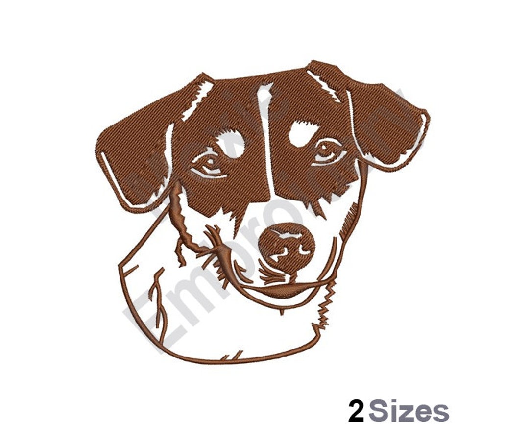 Jack Russel Terrier Head - Machine Embroidery Design, Jack Russell ...