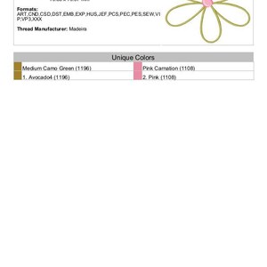 Daisy Outline Machine Embroidery Design, Daisy Flower Embroidery ...