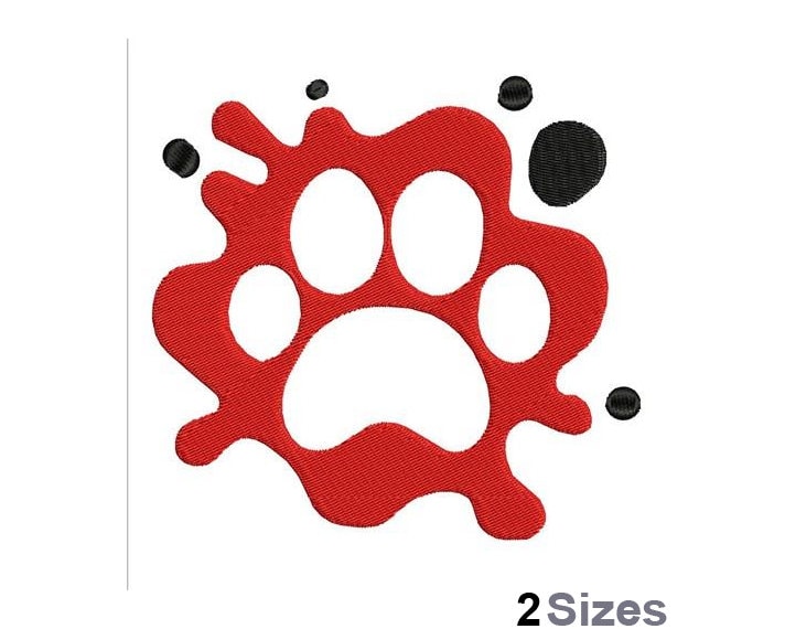 Paw Print - Machine Embroidery Design - 2 Sizes, Dog Paw Print ...
