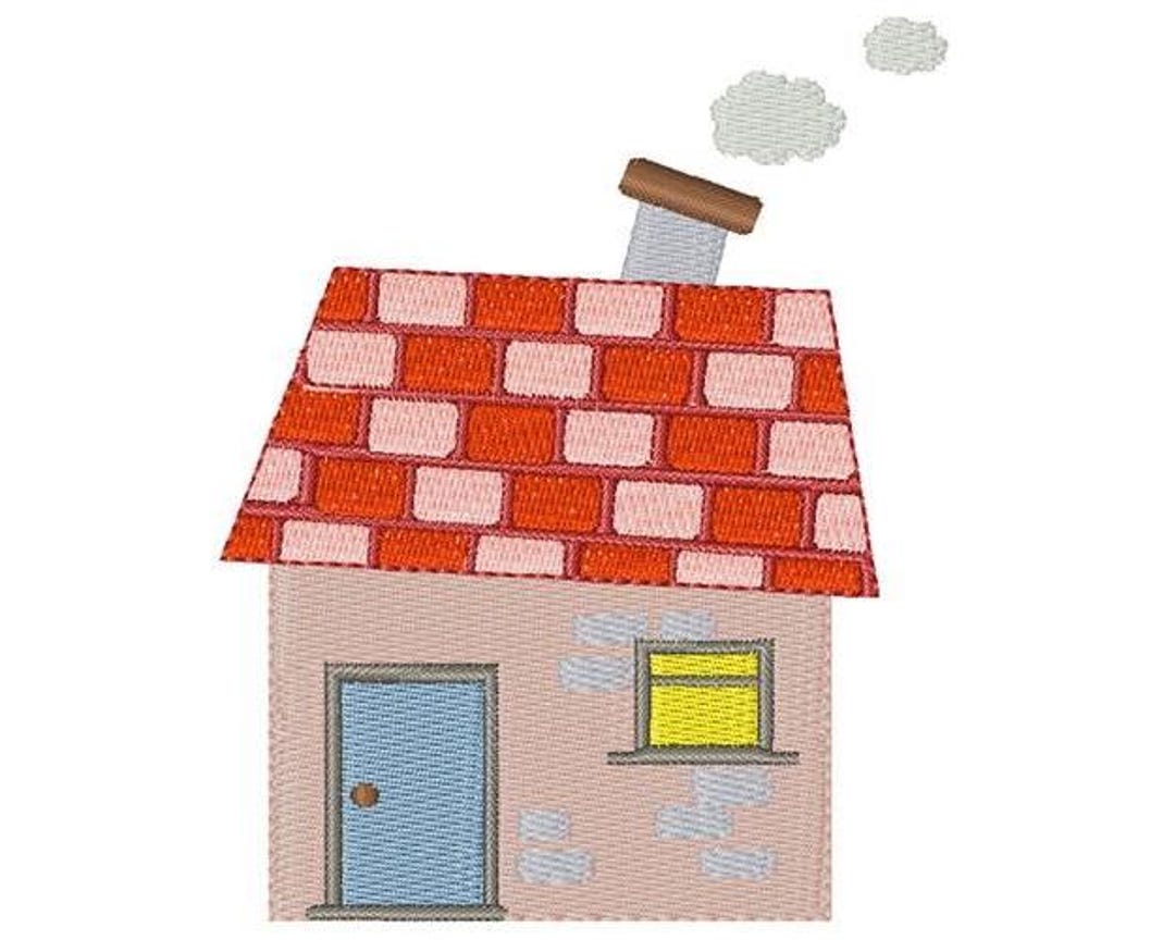 Cartoon Farm House - Machine Embroidery Design - Etsy