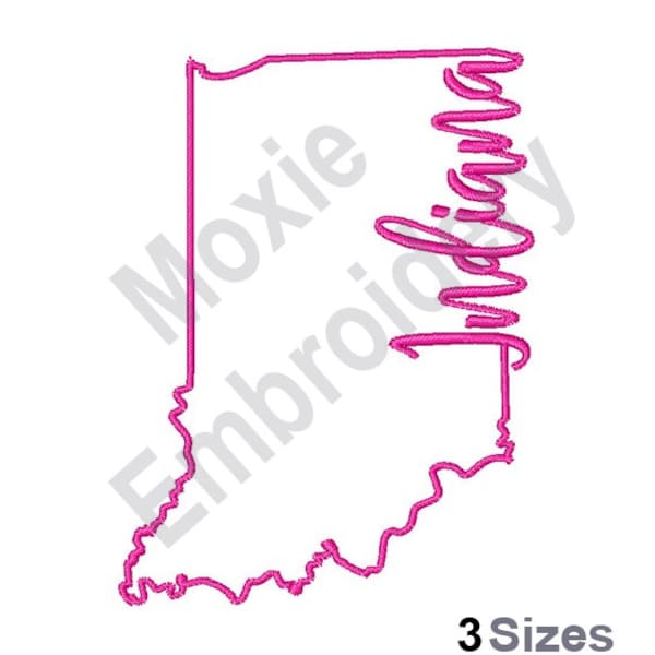 Indiana Map - Etsy