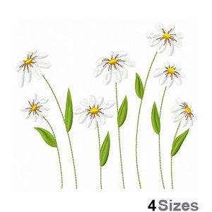 Daisy Border - Machine Embroidery Design - 4 Sizes, Spring Daisies ...