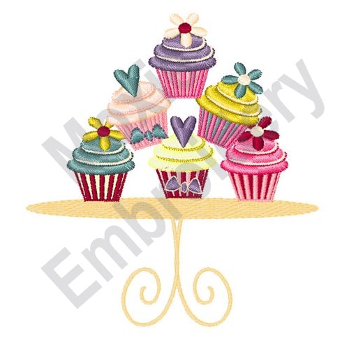 Happy Birthday Machine Embroidery Design Birthday Cupcake - Etsy