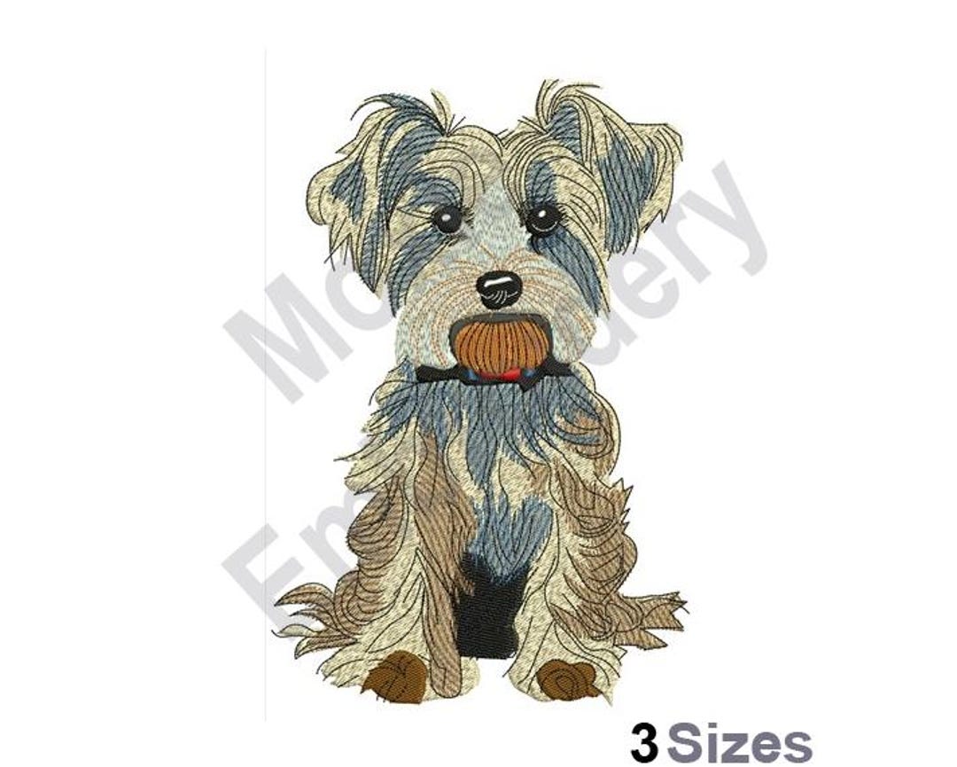 Yorkshire Terrier - Machine Embroidery Design - 3 Sizes, Yorkie ...