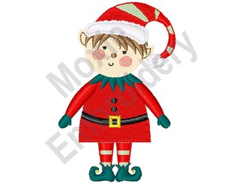 Christmas Elves Machine Embroidery Design, Elf Couple Embroidery ...