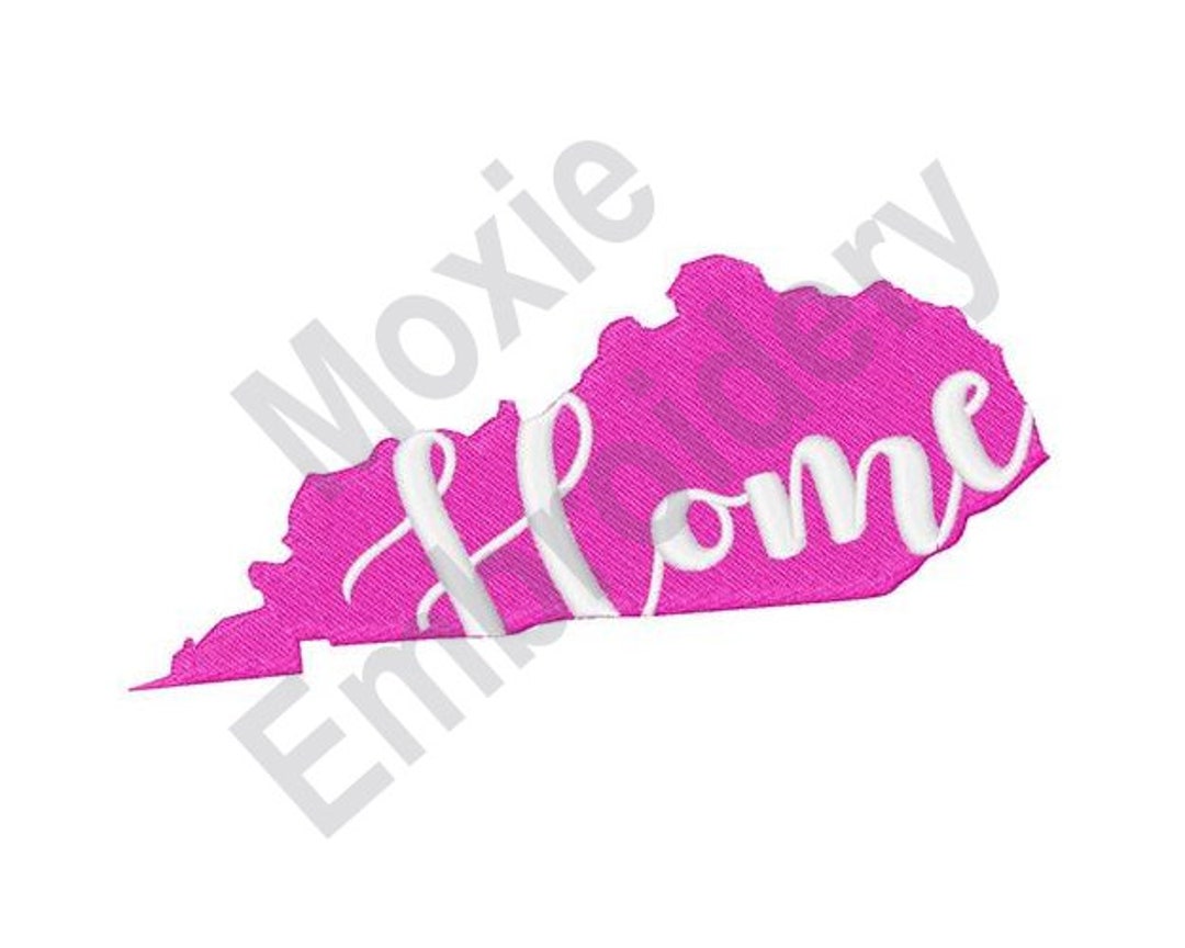Kentucky Home - Machine Embroidery Design, Kentucky State Map ...