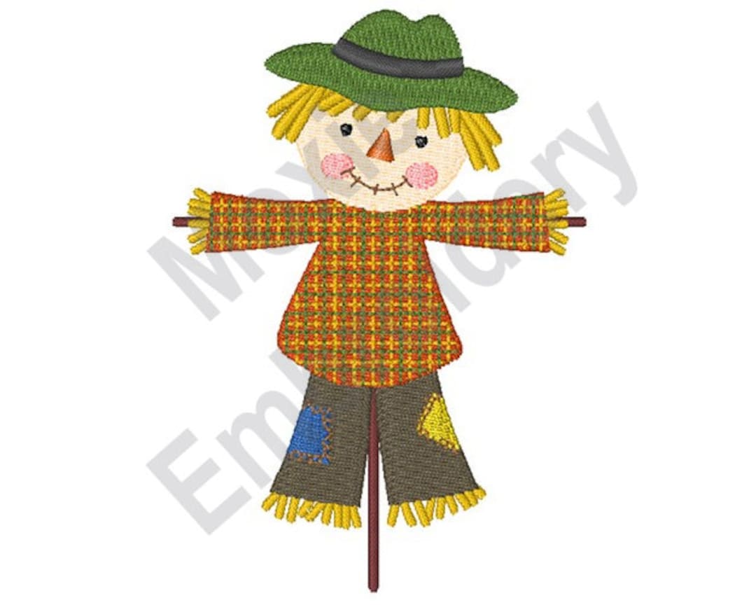 Fall Scarecrow Machine Embroidery Design, Scarecrow Boy Embroidery ...