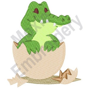 Baby Alligator - Machine Embroidery Design, Alligator Birth Embroidery ...