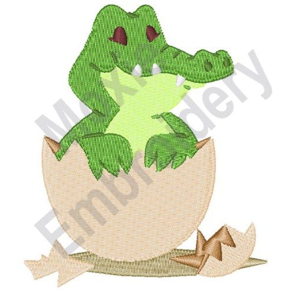 Alligator Embroidery - Etsy