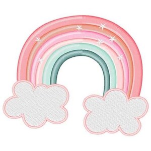 Pink Rainbow - Machine Embroidery Design - Etsy