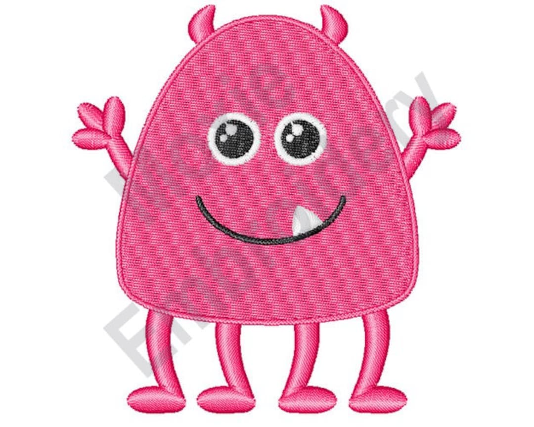 Cute Monster - Machine Embroidery Design, Little Monster Embroidery ...