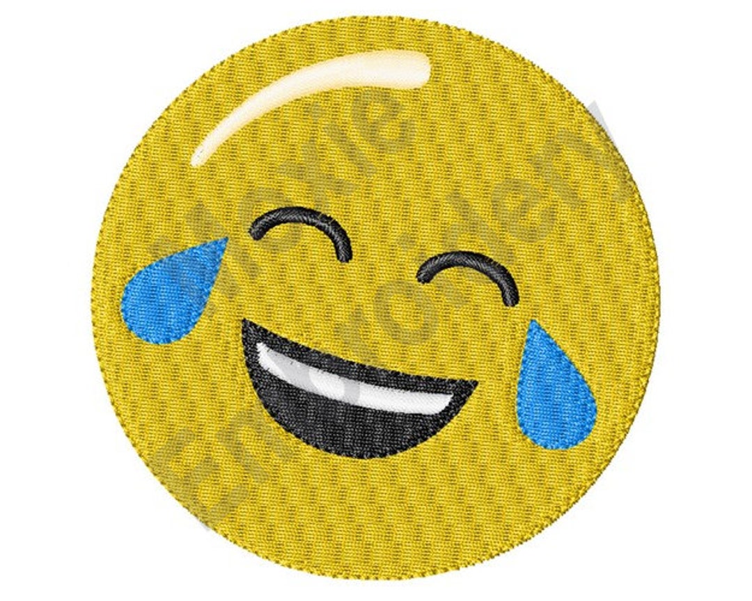 Laugh Till Cry - Machine Embroidery Design, Laughing Smiley Embroidery ...