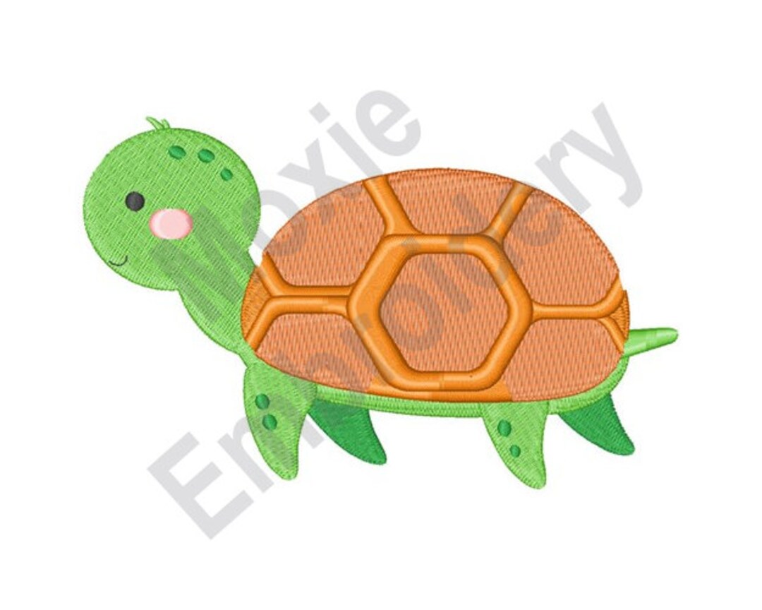 Sea Turtle Machine Embroidery Design, Baby Turtle Embroidery Pattern ...