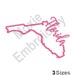 Florida State Map - Machine Embroidery Design, Florida Map Outline ...