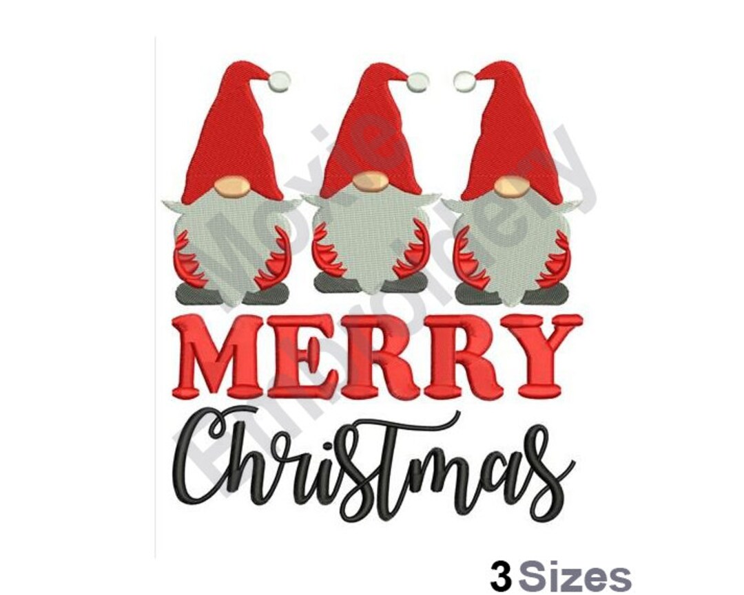 Merry Christmas Elves - Machine Embroidery Design - 3 Sizes - Etsy