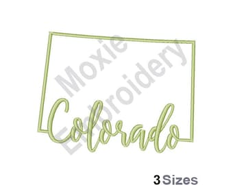 Colorado Machine Embroidery Design - Etsy