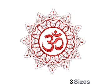 Om Symbol Hinduism Machine Embroidery Design - Etsy