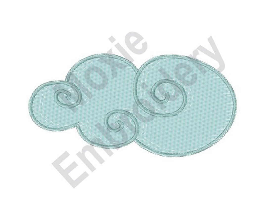 Nursery Room Cloud Machine Embroidery Design, Cloud Embroidery Pattern ...