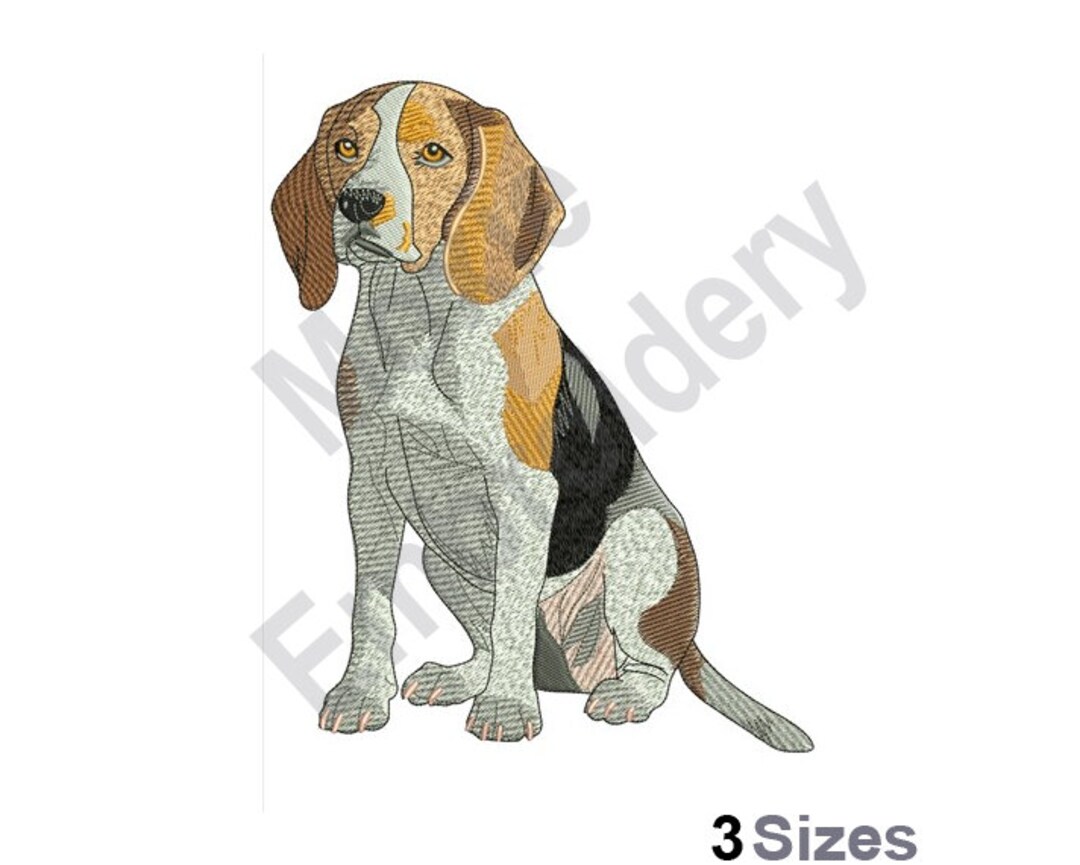 Beagle - Machine Embroidery Design - 3 Sizes, English Beagle Embroidery ...