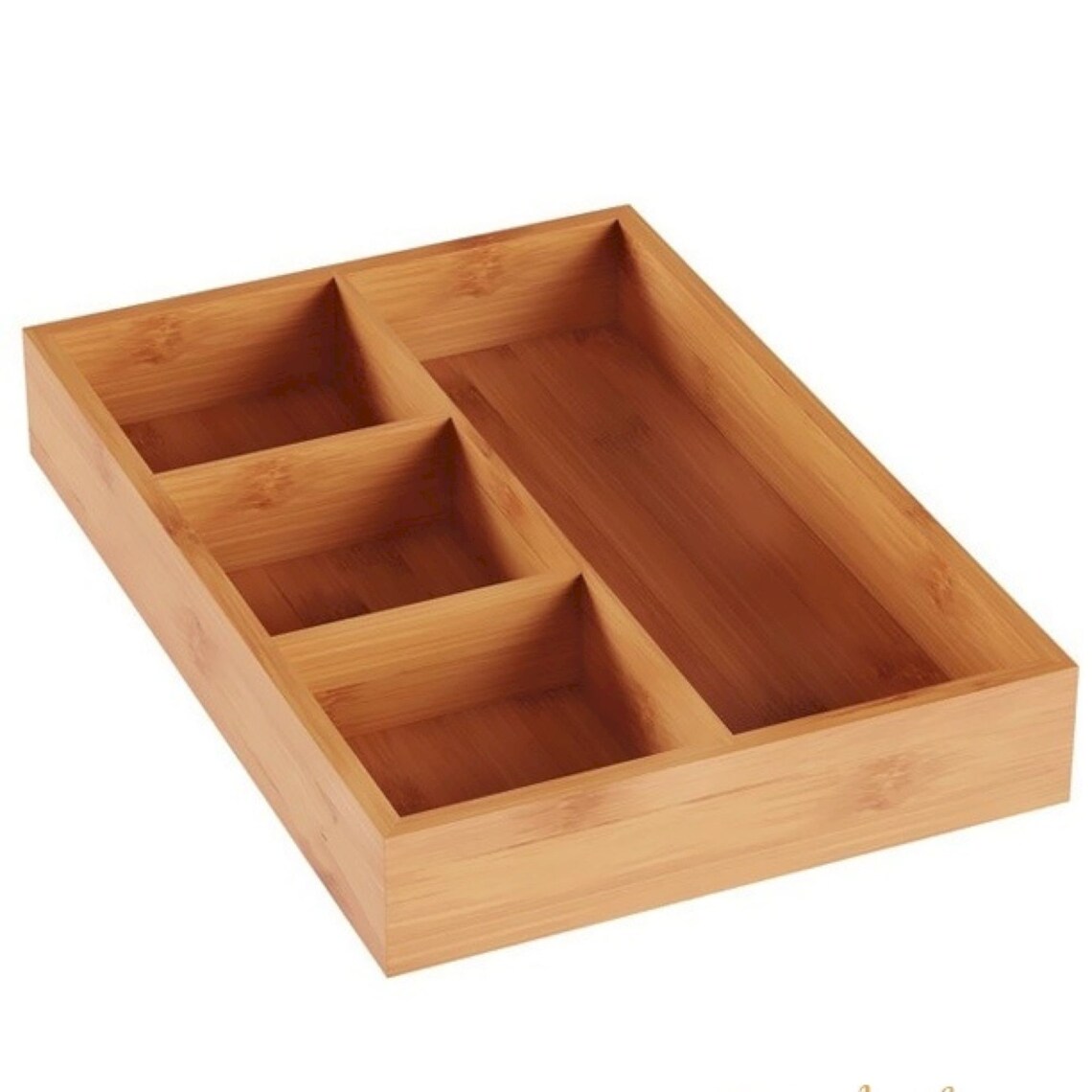 Wooden Multi-function Storage Tray With 4 Compartments, Multi-function ...