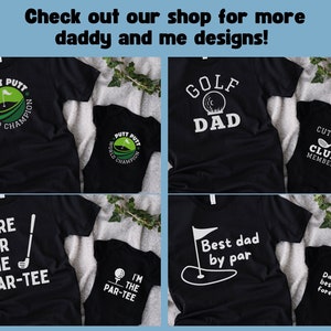 Fathers Day Golf Gift Dad and Baby Matching Golf Shirts Daddy and Me ...