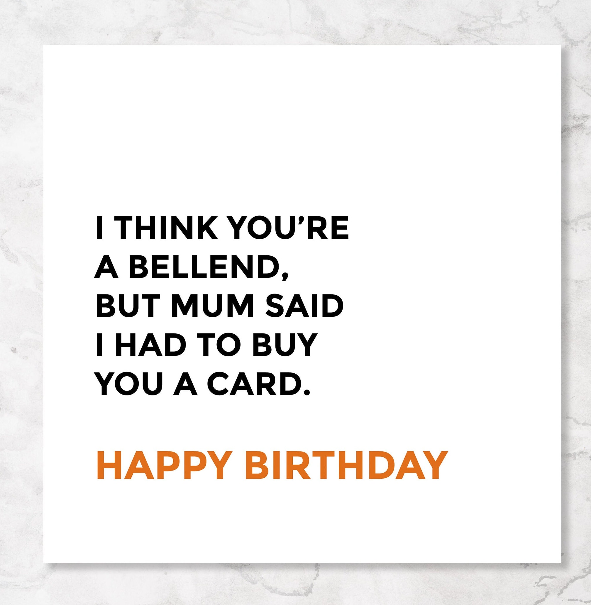 Funny Birthday Card for Him Her Friend Mate Brother Sister Colleague ...