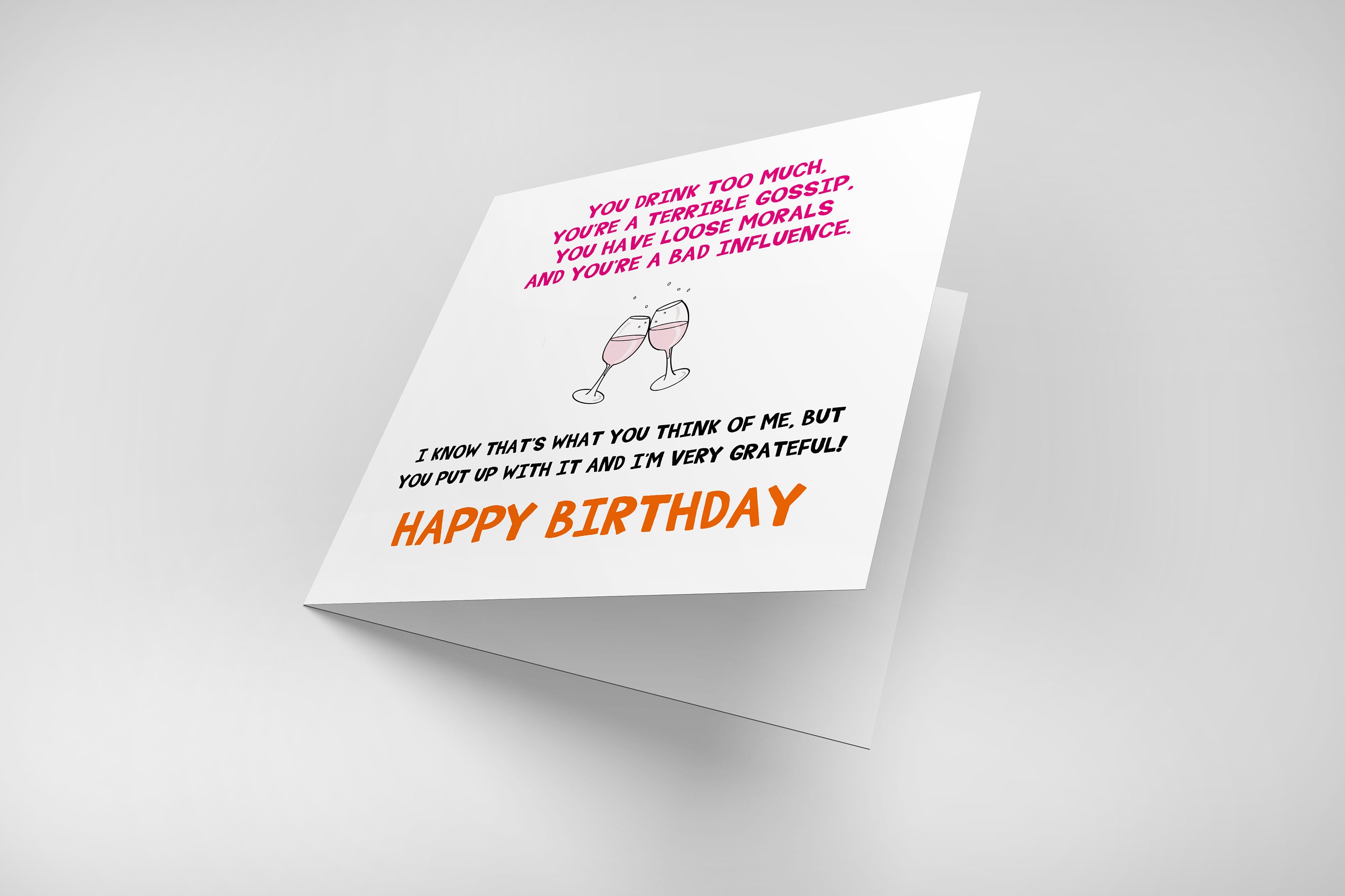 Funny Birthday Card for Him Her Them Friend Mate Brother Sister ...