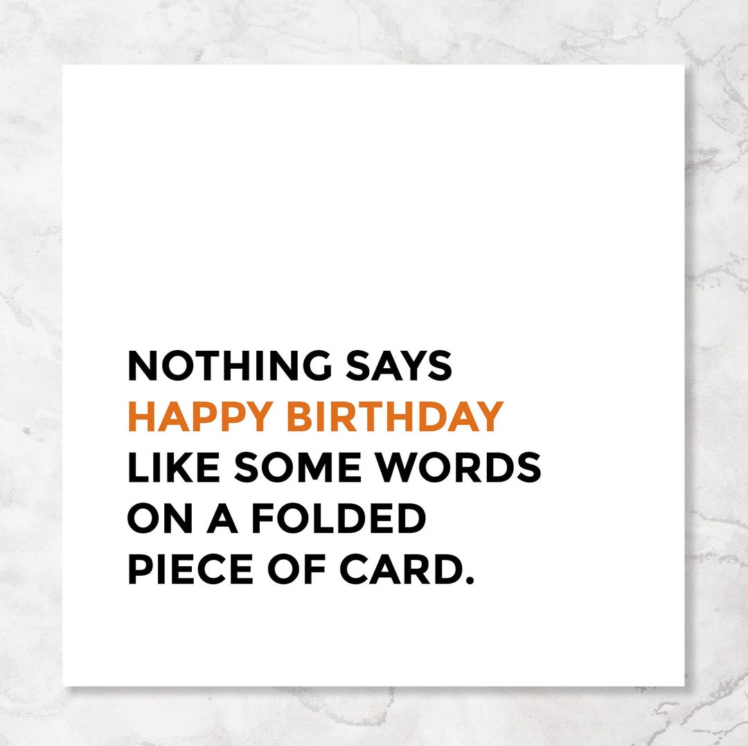 Funny Birthday Card | for Him Her | Friend Mate | Brother Sister ...