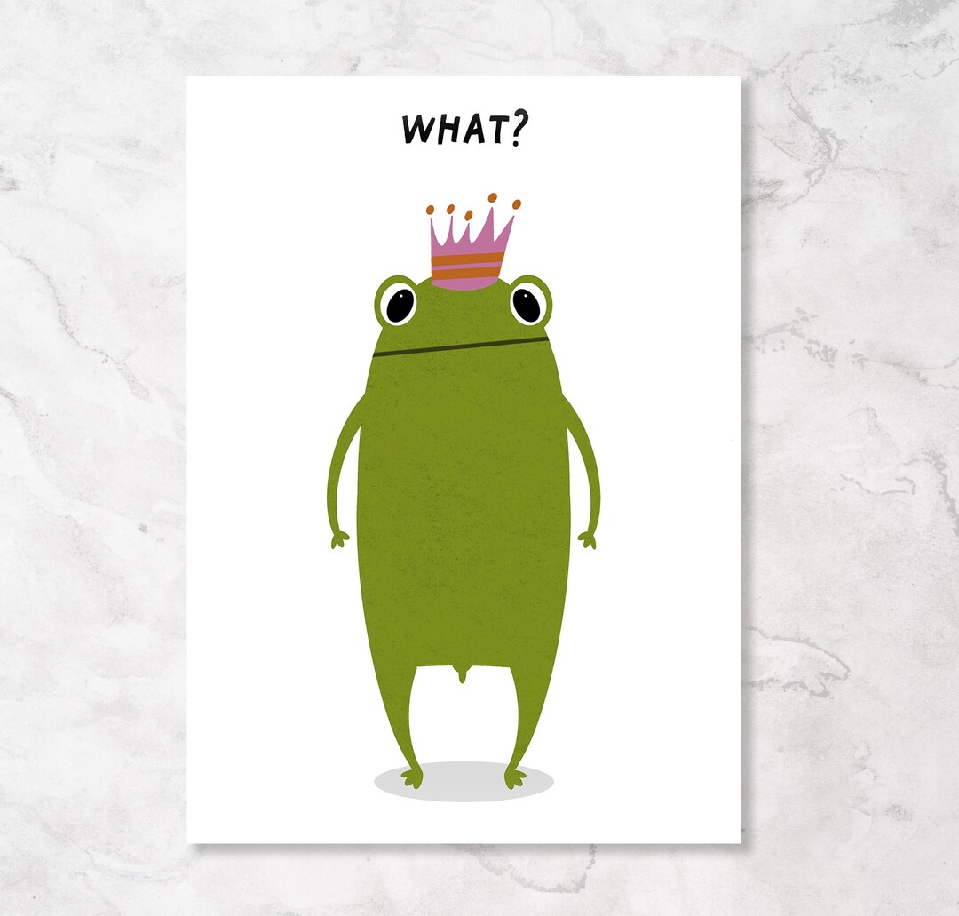 Funny Frog Card for Mum Dad Son Daughter Brother Sister Friend Workmate ...