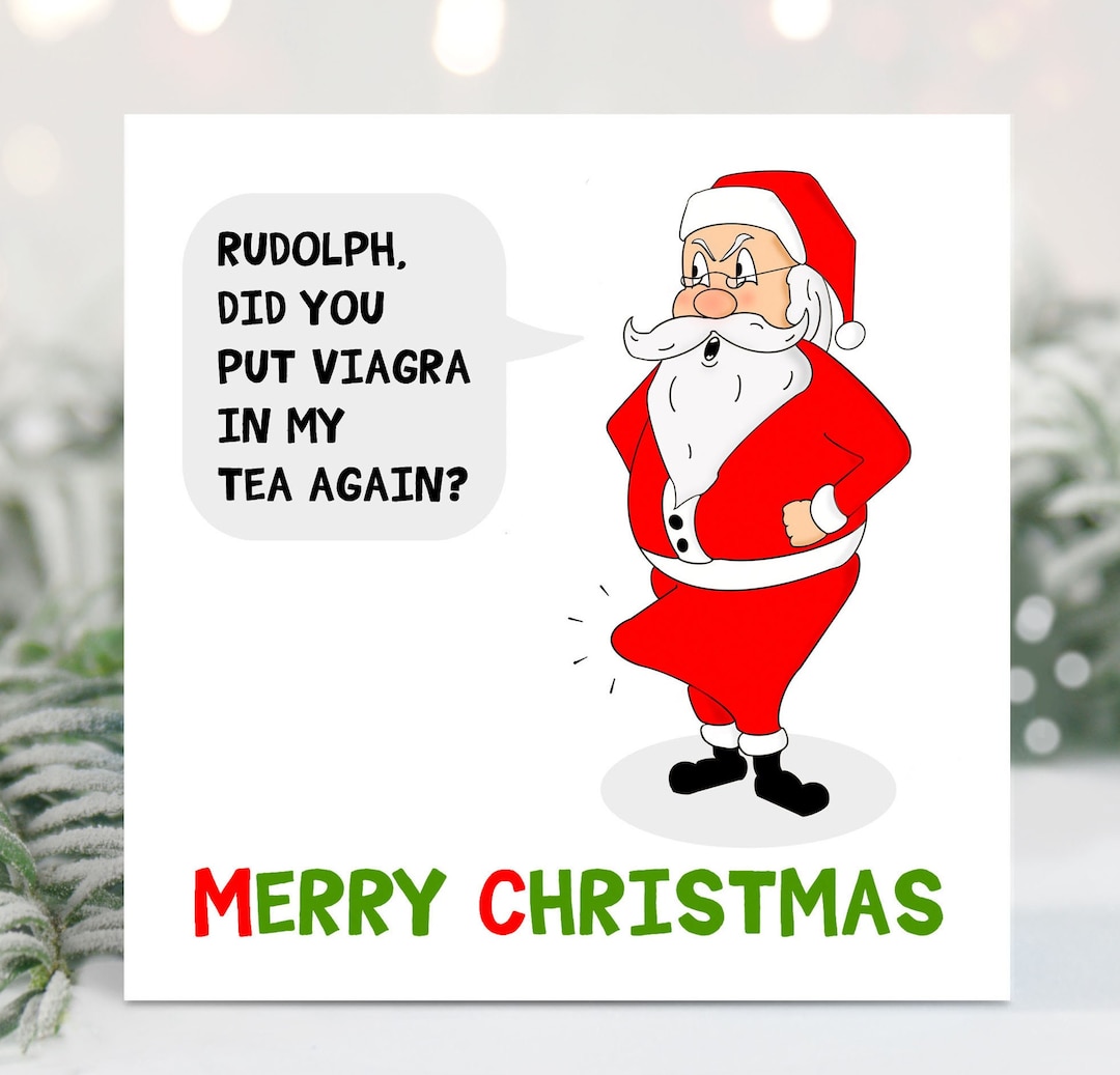 Funny Rude Christmas Card for Mum Dad Brother Sister Friend Mate ...