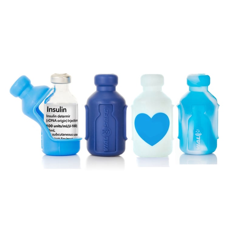 VIAL SAFE Insulin Bottle Protector Case/sleeve for Diabetes - Awareness ...