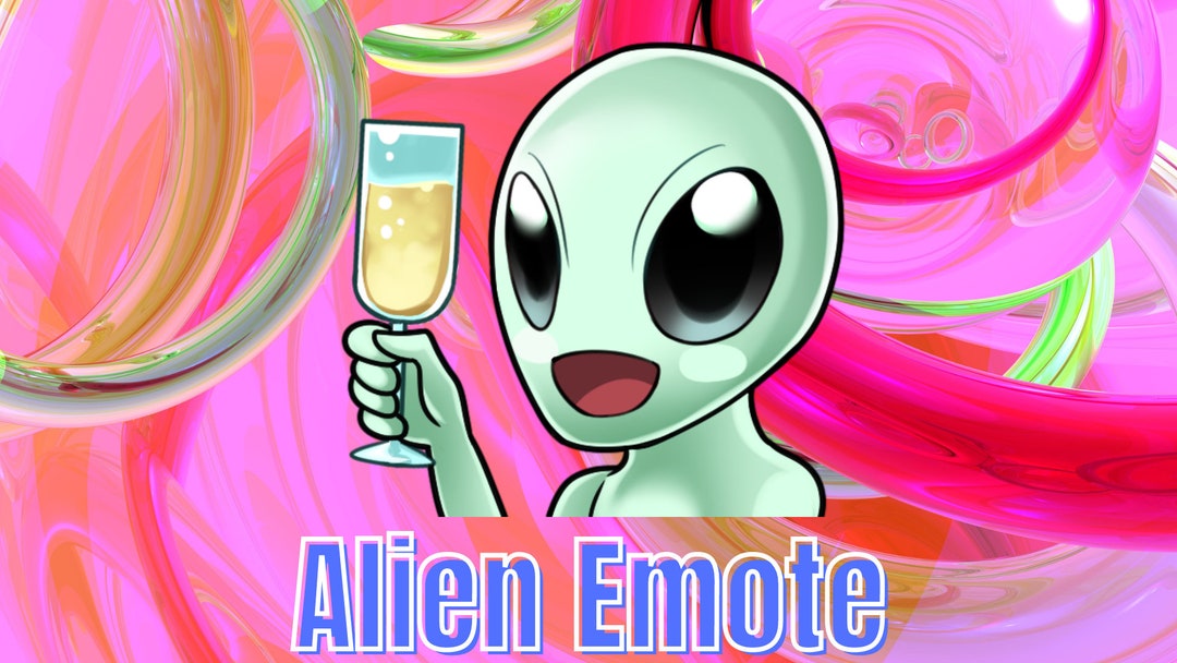 Alien Emote for Twitch or Discord - Etsy