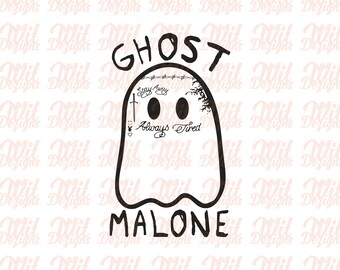 Ghost Malone PNG SVG Funny Ghost Instant Download - Etsy