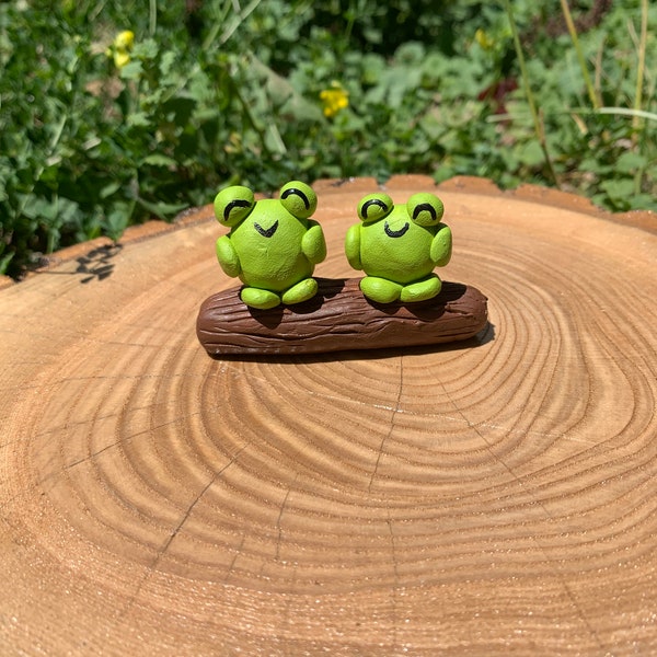 Frog on a Log - Etsy