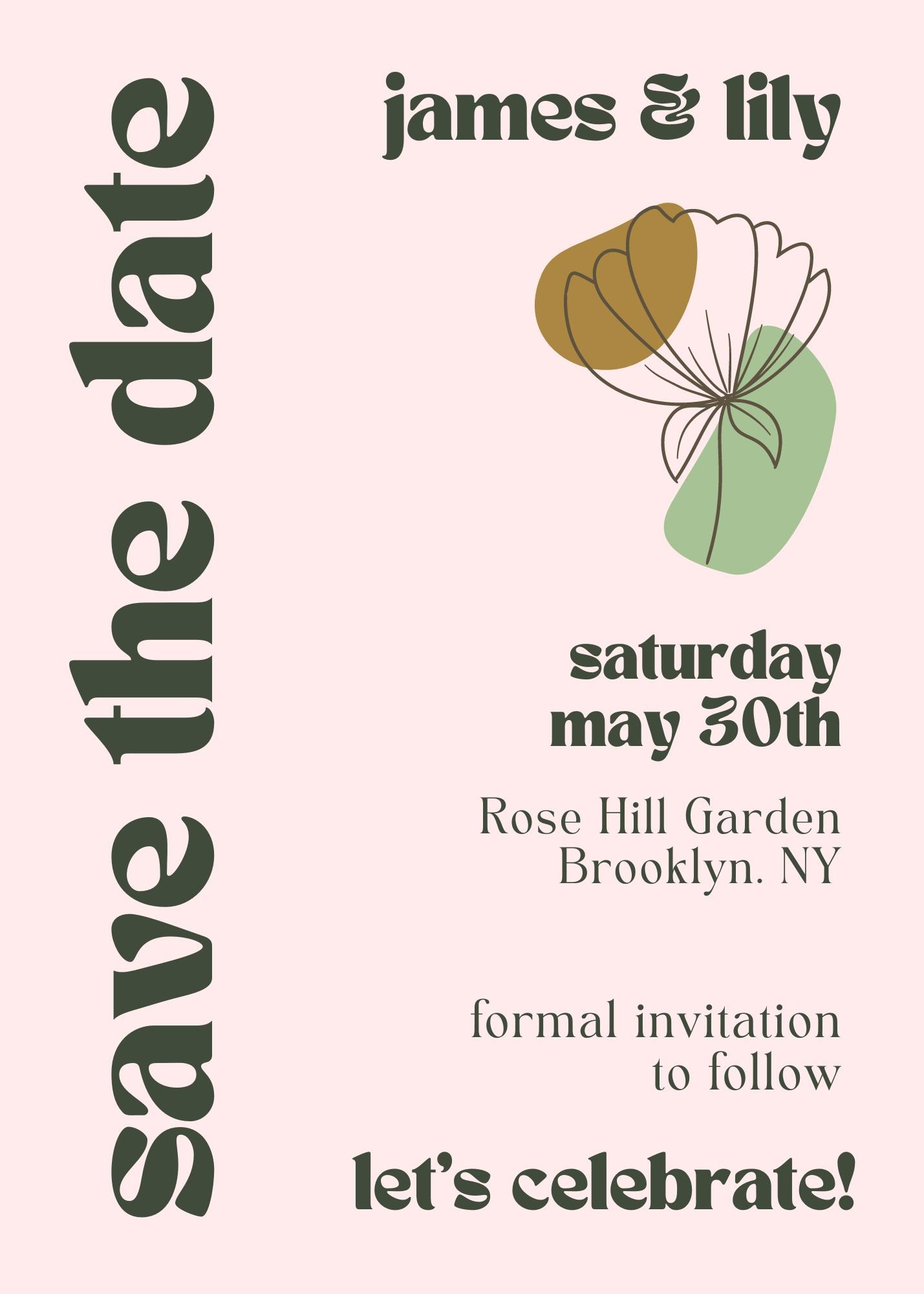 Editable Save the Date Digital Template for Canva - Etsy