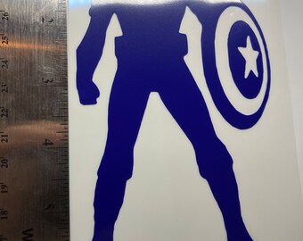 Captain America Decal for Car - Etsy