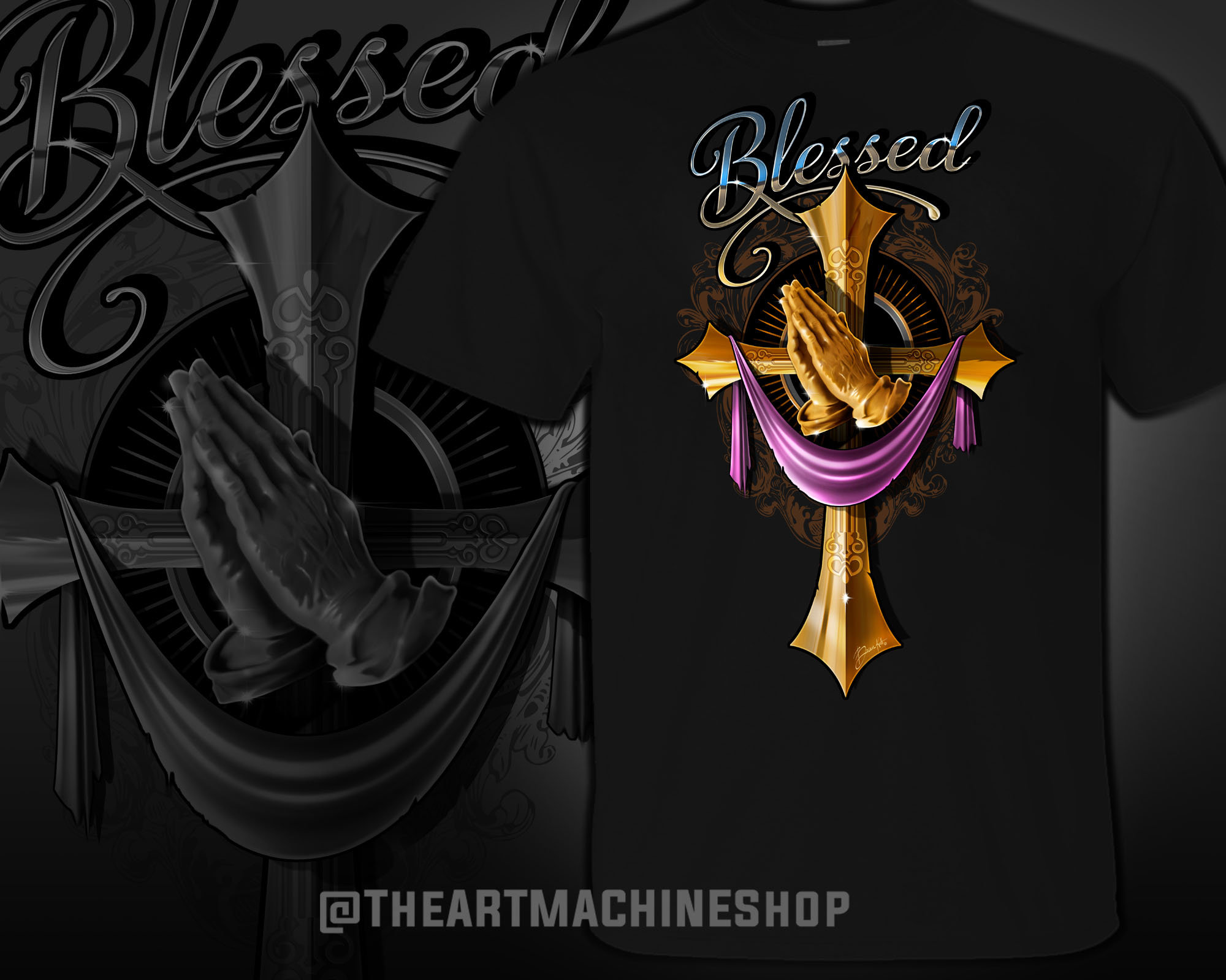 Jesus Christ Blessed Shiny Christian Cross. Instant Download, 300dpi ...