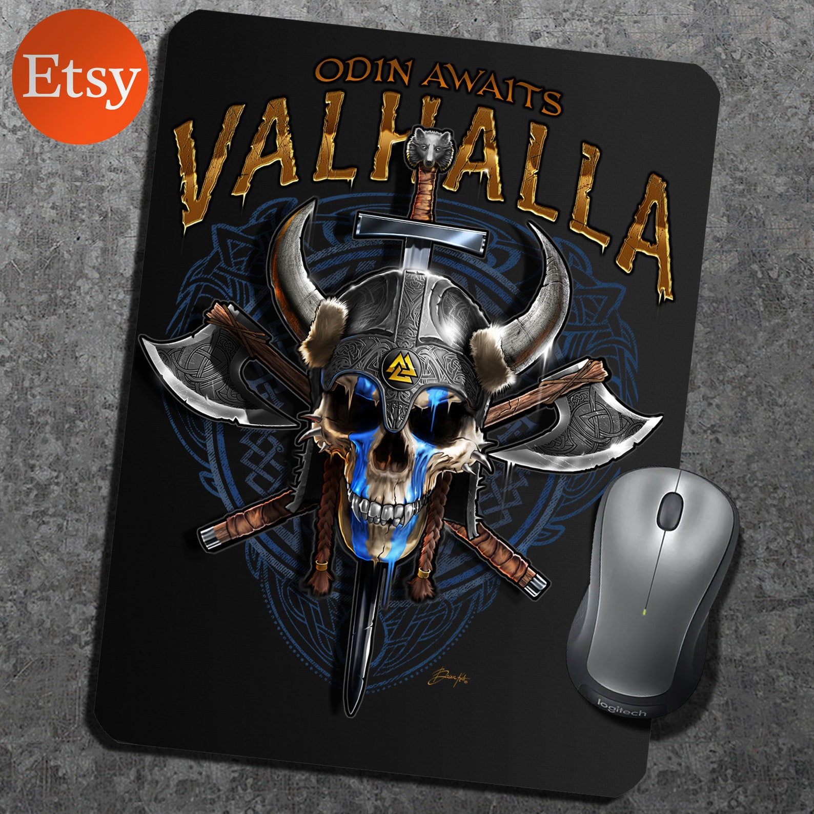 Valhalla Viking Skull Art 300 Dpi PNG -- Motorcycle Skull,biker Skull ...