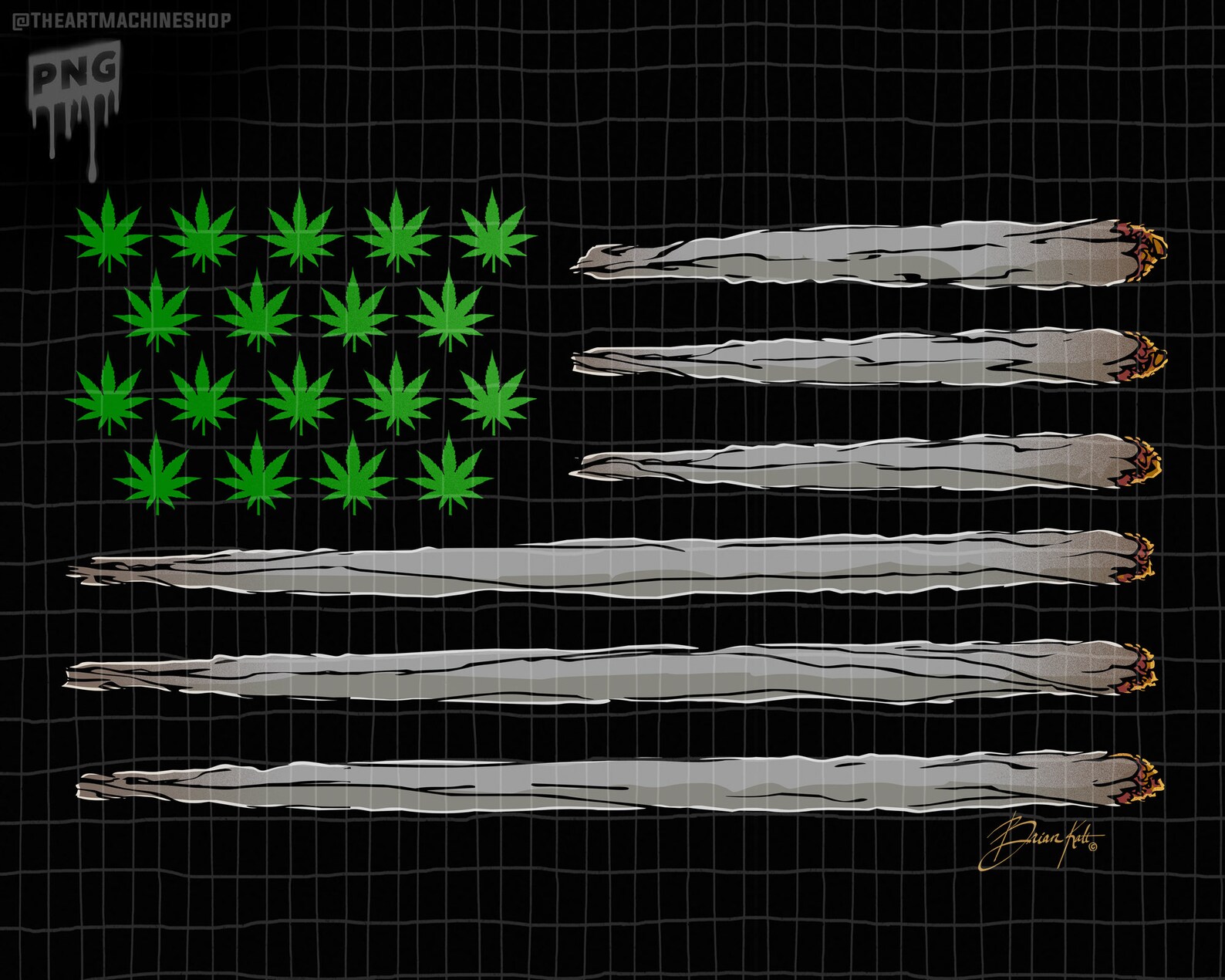 American Flag Weed Joints 300ppi PNG Digital Download for - Etsy