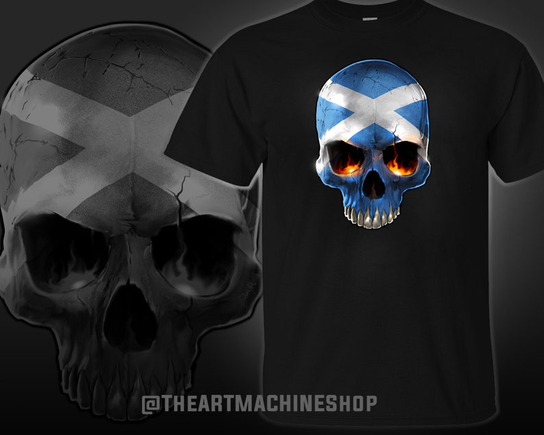 Scottish Human Skull .. Instant Download 300dpi PNG - Etsy