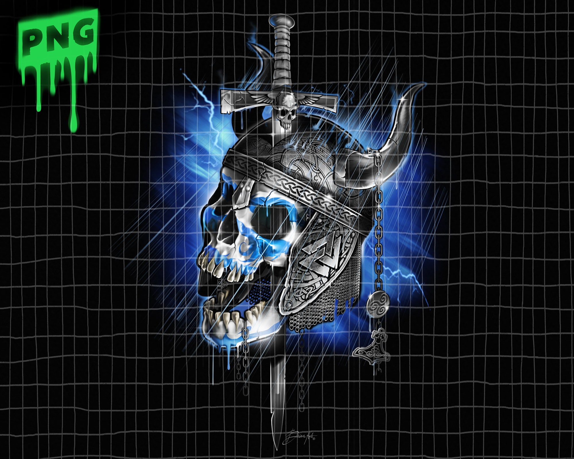 Viking Skull Wallpaper