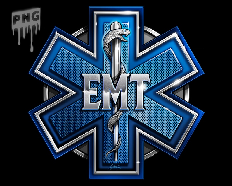 Star of Life EMS Paramedic 300dpi Png Ems/medical Emblem - Etsy