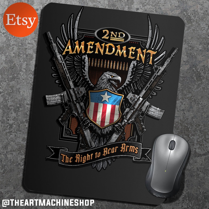 Second Amendment American Eagle Holding Two Ar-15 Rifles, PNG, Instant Download, 300ppi ...